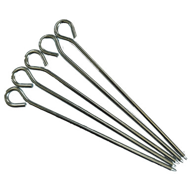 7" Wire Tie Off Peg - x50 Pack - Campsite Wholesale