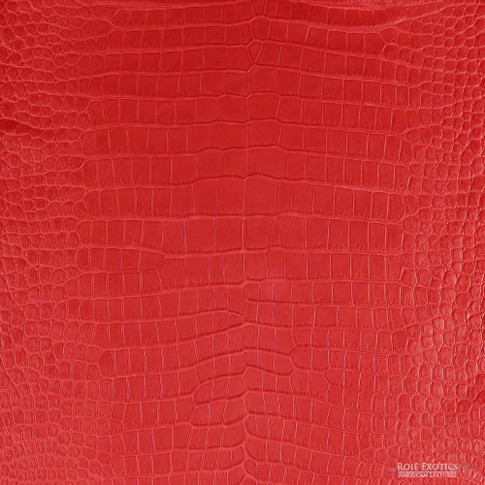 Porosus – Scarlet – Garment | Roje Exotic Leather