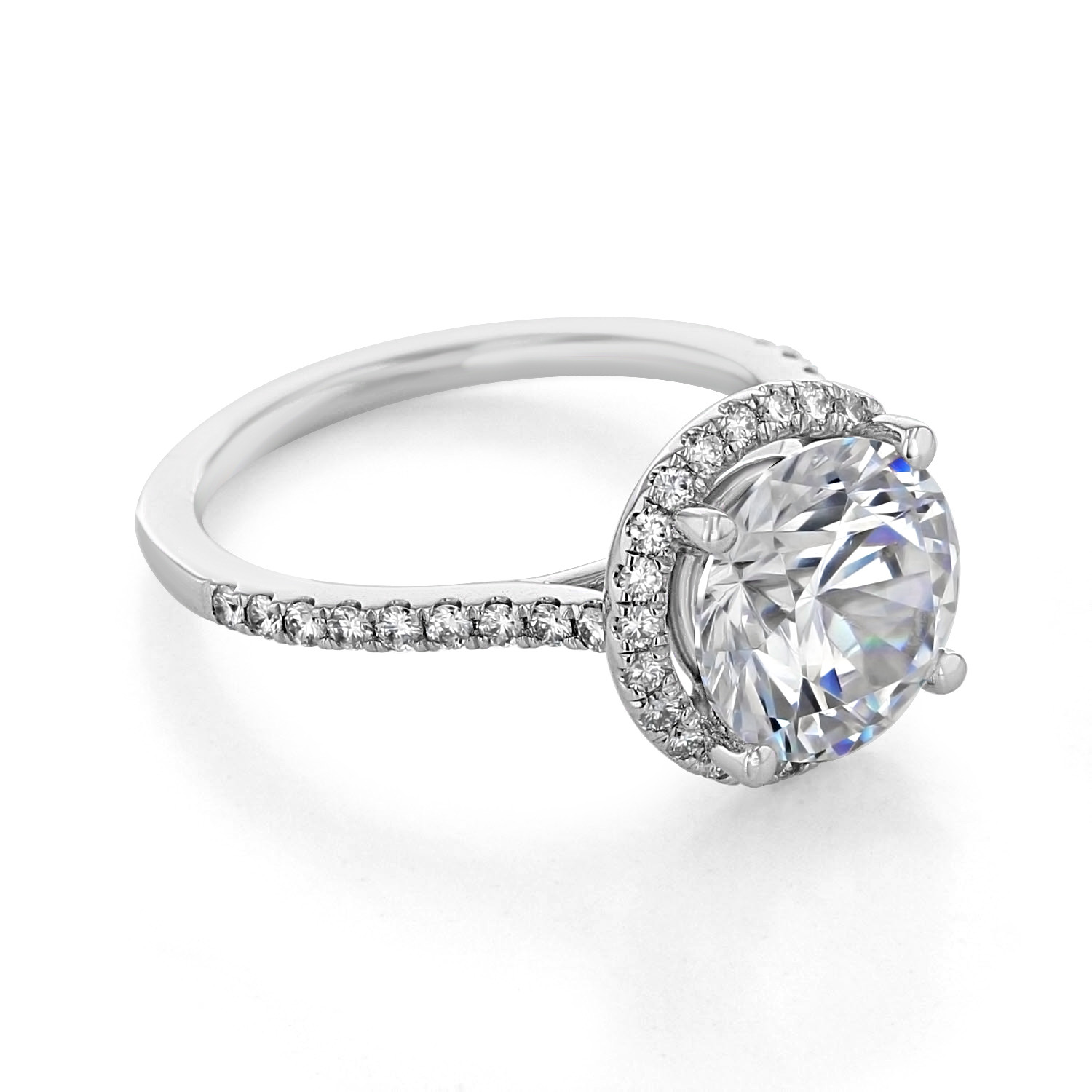 Halo Micro-Prong Engagement Ring | FG86A | Icing On The Ring