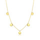 14K Yellow Gold Circle Disc Necklace| Icing On The Ring | 5001938