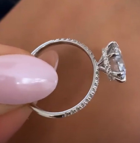 Micro-Pring Engagement Ring | CR10-Custom | Icing On The Ring