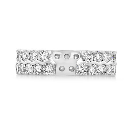 Double Pavé Diamond Wedding Band | Icing On The Ring | 1011245