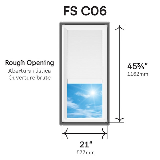 VELUX FS C06 Fixed Deck Mount Skylight | SolarTown.com