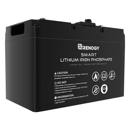 Renogy 12V 100AH SMART LITHIUM IRON PHOSPHATE BATTERY BACK ORDER SolarTown