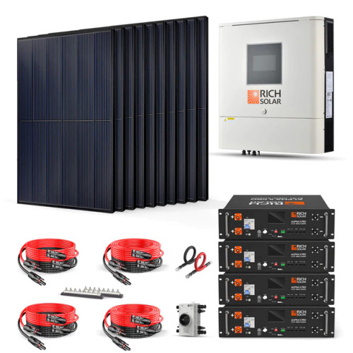 Rich Solar 4kW Off-Grid Kit | 48V 120VAC Cabin Power