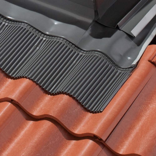 VELUX ECW 014Z Tile Roof Flashing Kit for TZR Sun Tunnel Skylight ...