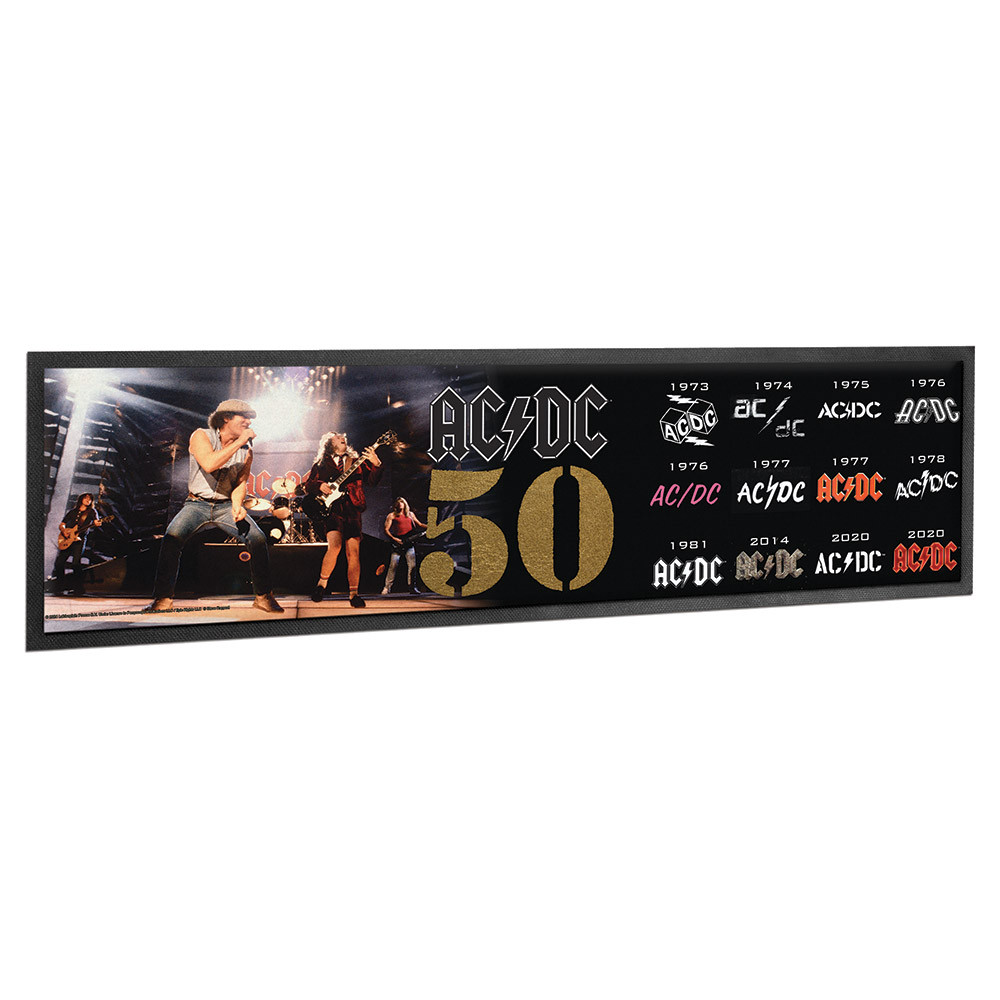 AC/DC 50 Years of Logo Bar Runner - ACDC