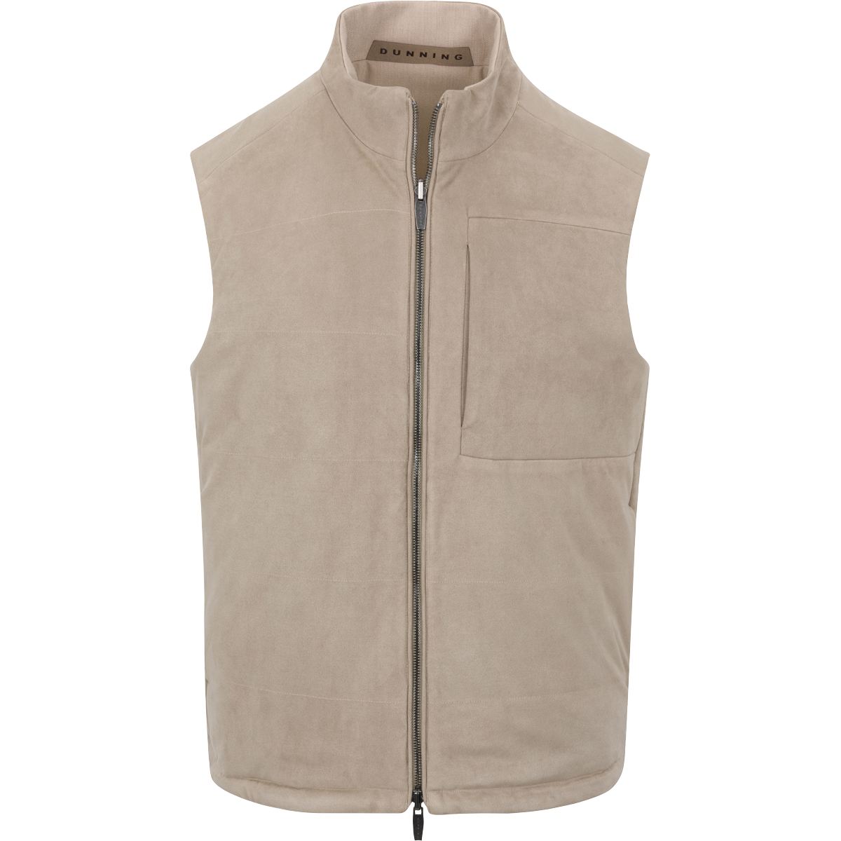 Coleman Suede & Herringbone Reversible Vest - Dunning