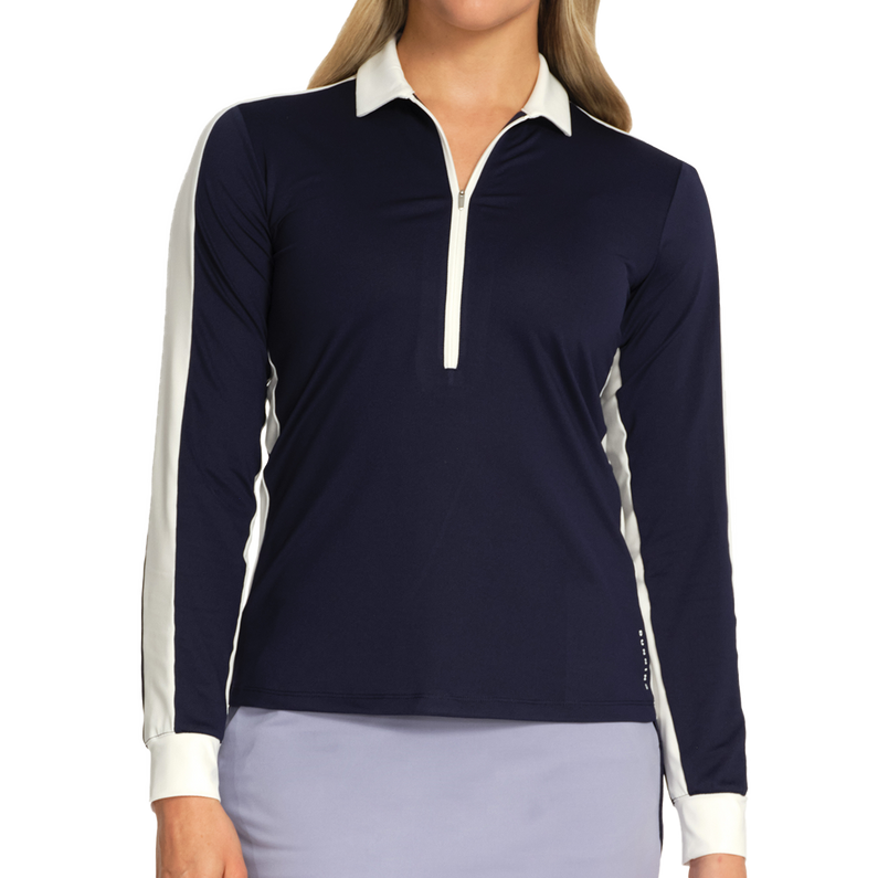 Moira Ventilated Long Sleeve Polo