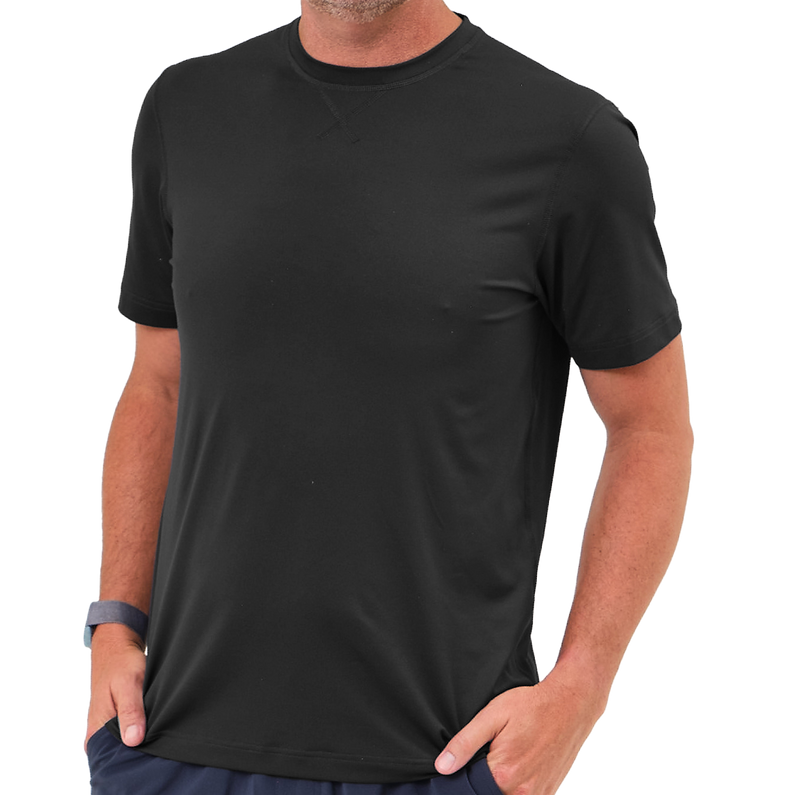 Quest Ventilated Performance Tee: Black - Dunning
