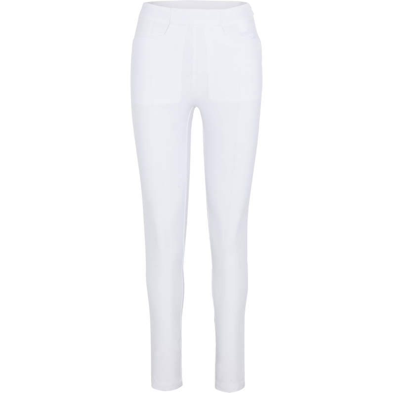 Women's Player Fit Stretch Pant: White - Dunning