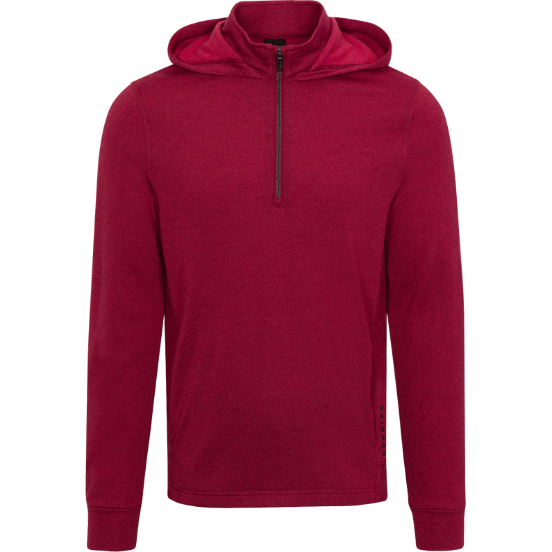 Penrose 2.0 Performance Fleece Hoodie: Cherry Wine Heather - Dunning
