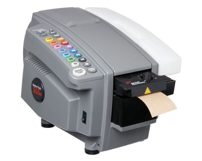 BP555 High Capacity Electronic Water Activated Tape Machine