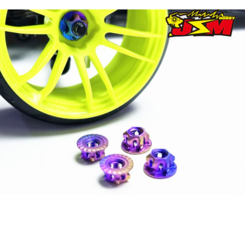 Colored Titanium Wheel Nuts