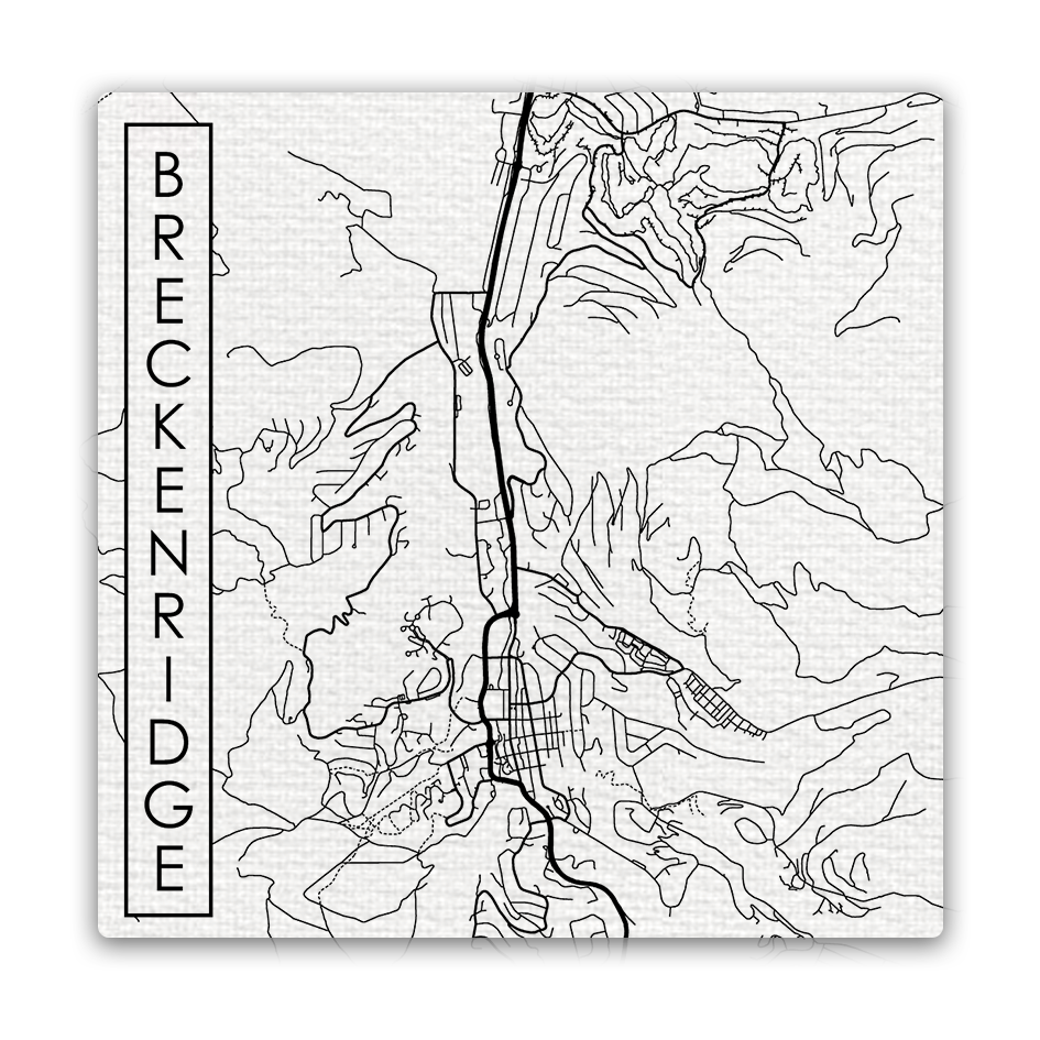 City Street Map Custom Mini Masterpiece Magnet - Tipsy Coasters & Gifts