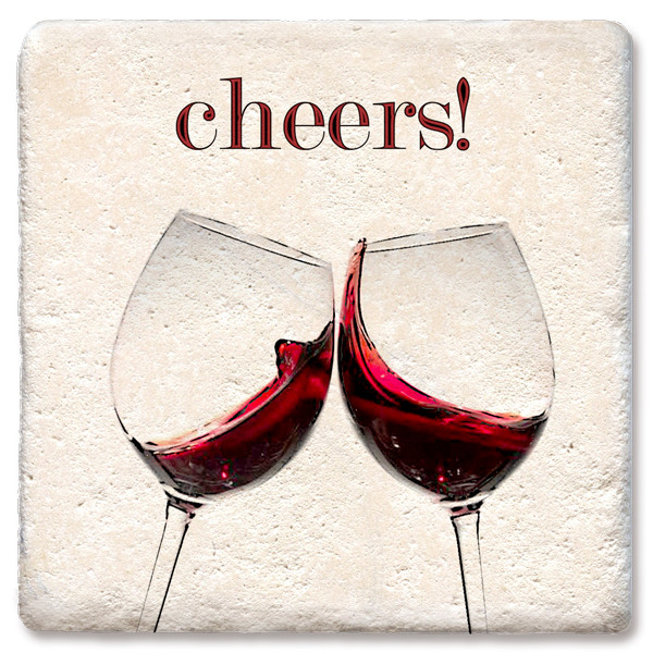 Cheers Red Wine Coaster - Tipsy Coasters & Gifts