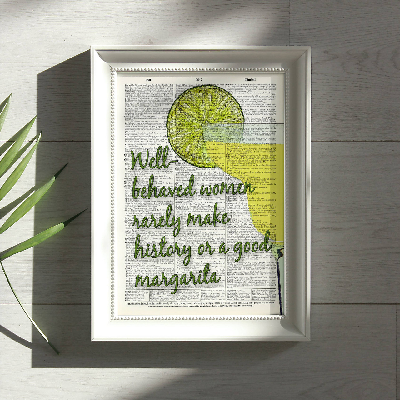 Well-Behaved Women Dictionary Art Print - Tipsy Coasters & Gifts