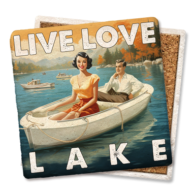 Live Love Lake Coaster - Tipsy Coasters & Gifts