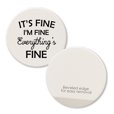 Everything's Fine Car Coaster - Tipsy Coasters & Gifts