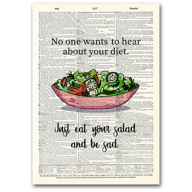 No One Wants To Hear Dictionary Art Print - Tipsy Coasters & Gifts
