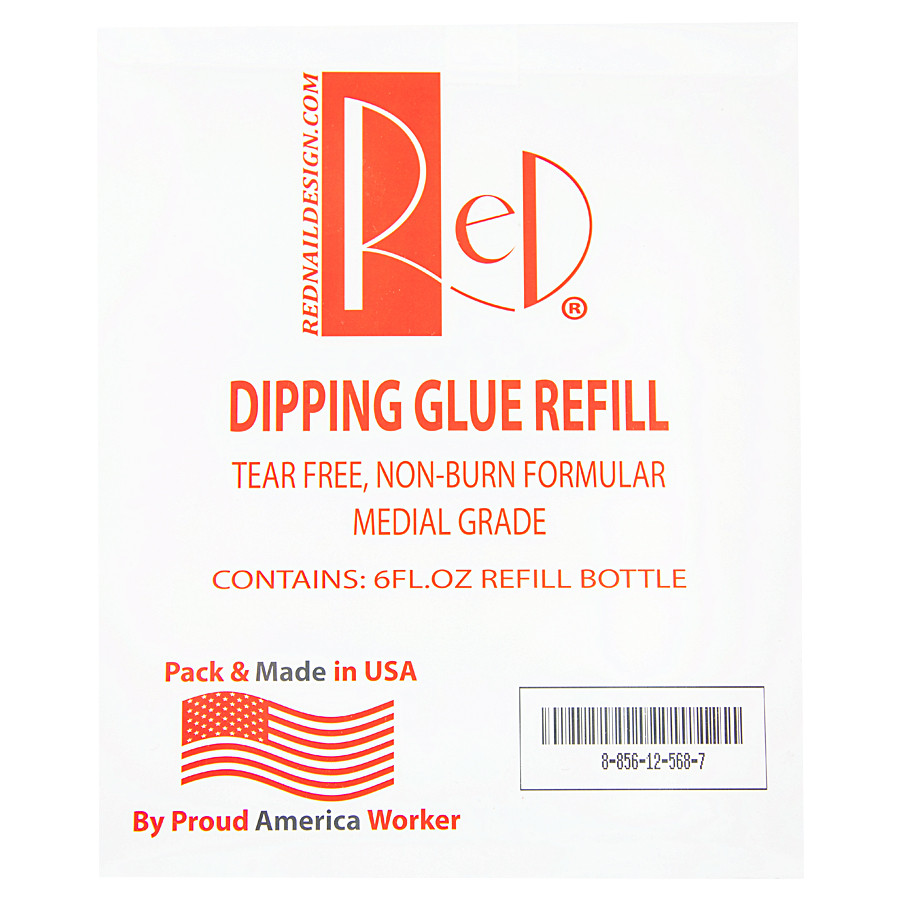 Red Nail Design Dip Liquid #4 Top Refill 6 oz - Lynamy Beauty Supply