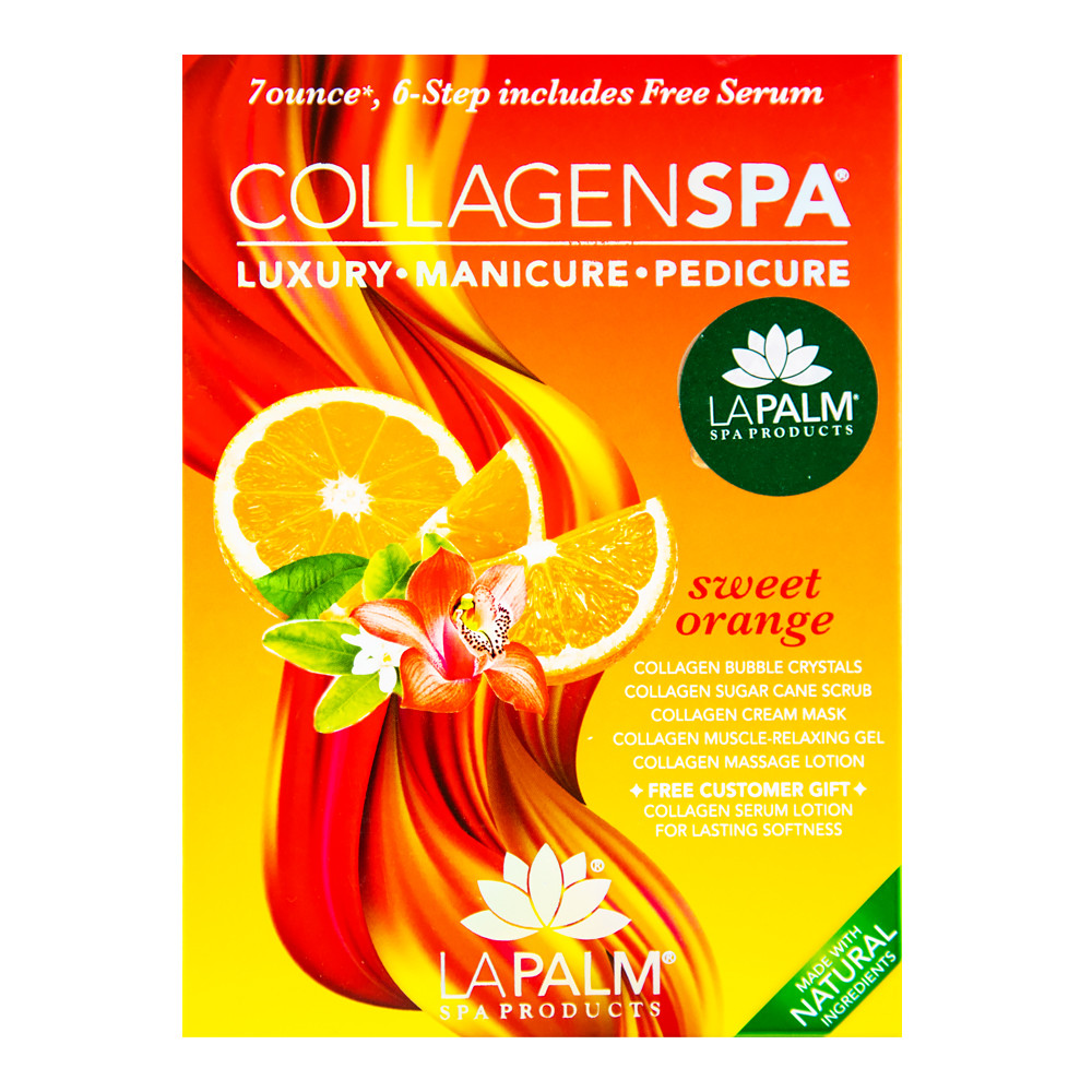 La Palm Collagen Spa 6-Step Pedicure Kit - Lynamy Beauty Supply