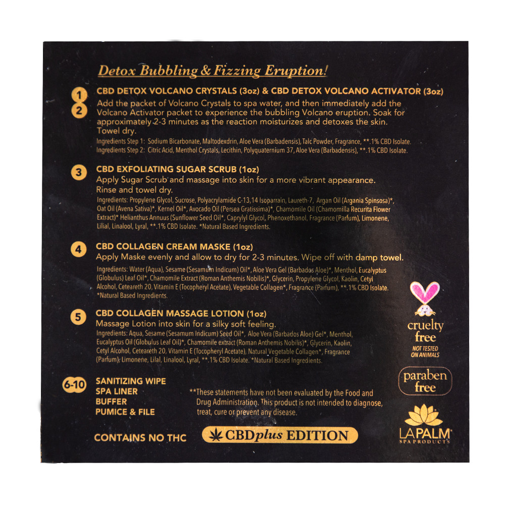 La Palm Volcano Spa Luxury Manicure & Pedicure Kit - CBD Plus Edition ...