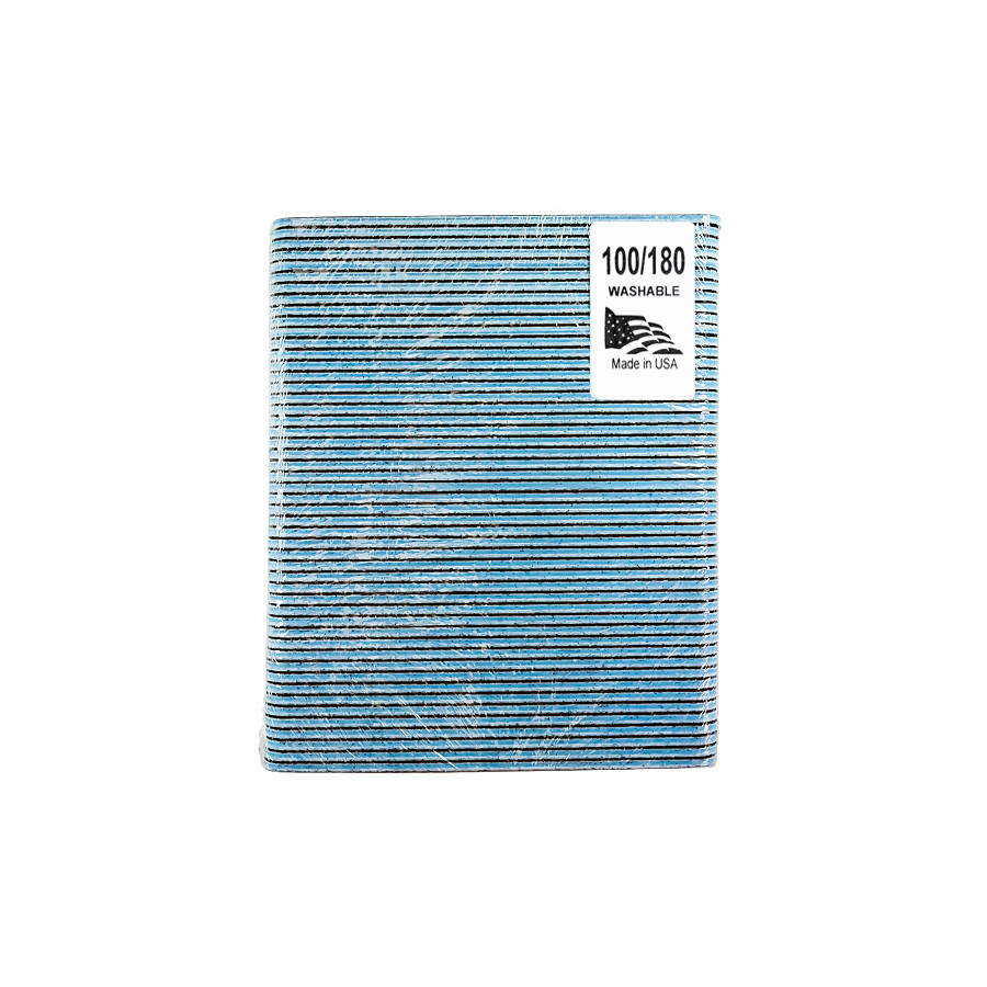 DHS Nail File Black/Blue Rounded 50 ct. - Lynamy Beauty Supply
