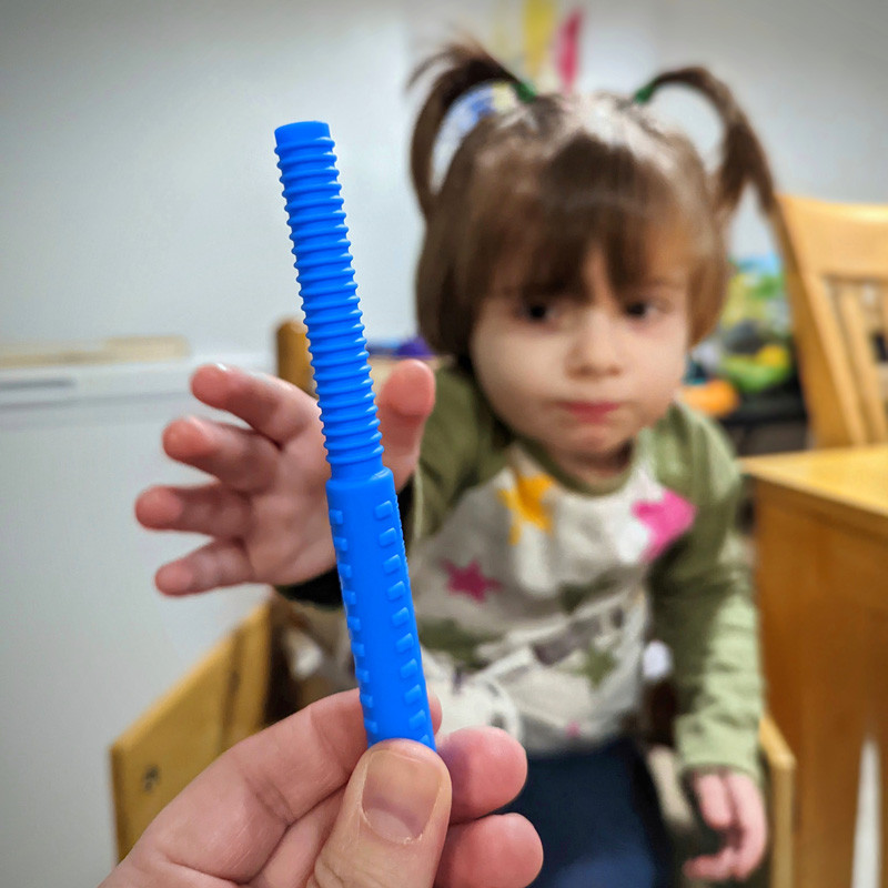 Textured Bite Tube - Chewable Hollow Tube | ARK