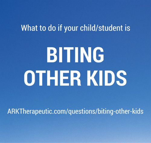 My child / student is biting other kids - what can I do? - ARK Products ...
