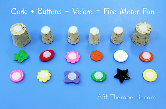 Cork Button Castles - DIY Fine Motor Activity - ARK Products, LLC