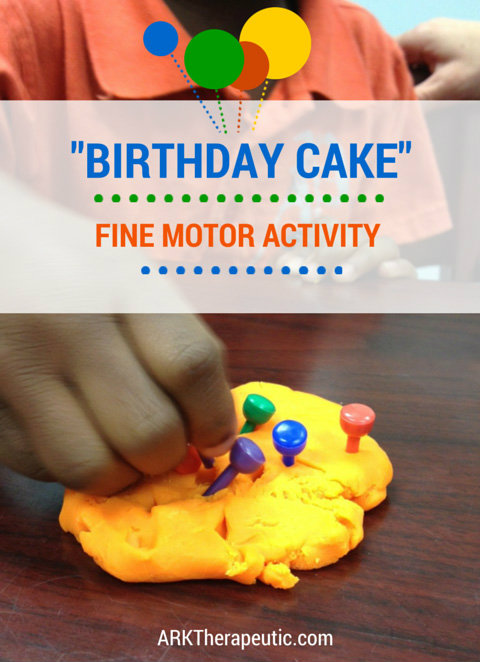 DIY "Birthday Cake" Fine Motor Activity - ARK Products, LLC