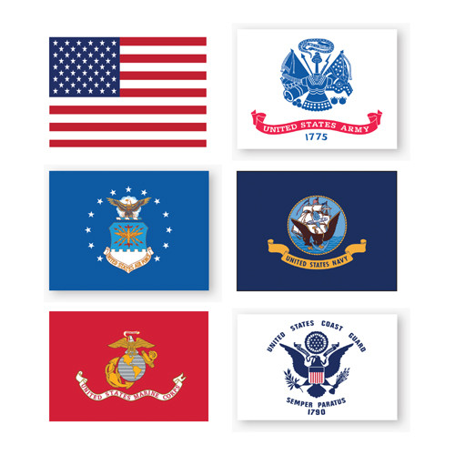 Service Banners and Flag