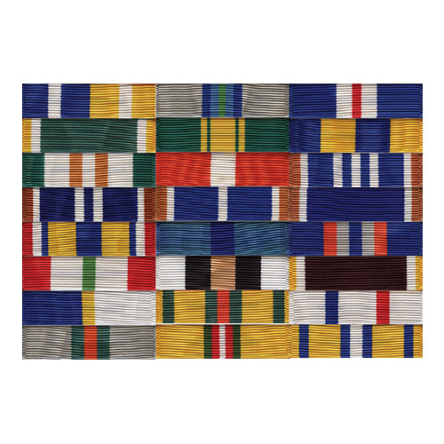 Ribbon Drapes - Military Medal Ribbon Drapes