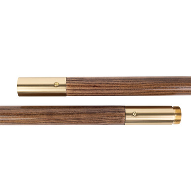 Two-Piece Polished Wood Flag Pole - Military Flag Pole