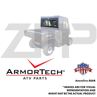 CAN AM DEFENDER 2016-2023 STEEL REAR WINDSHIELD - ZMPerformance