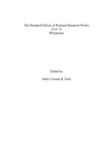 The Standard Edition Of Practical Research Works (Vol. 1 ...