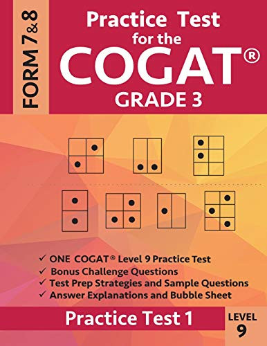 Practice Test For The Cogat Grade 3 Level 9 Form 7 And 8: Practice Test ...