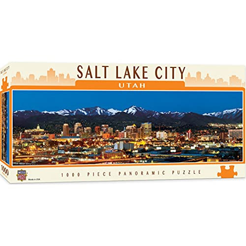 MasterPieces Cityscapes Panoramic Jigsaw Puzzle, Downtown Salt Lake ...