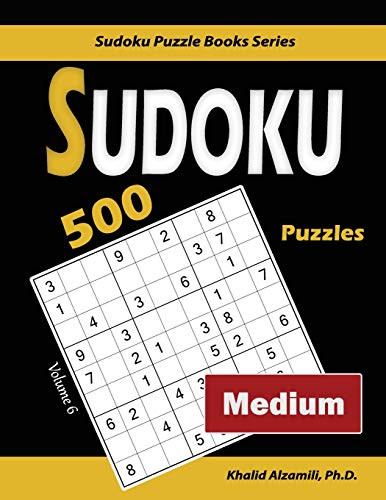 Sudoku: 500 Medium Puzzles (Sudoku Puzzle Books Series) - Khalid ...