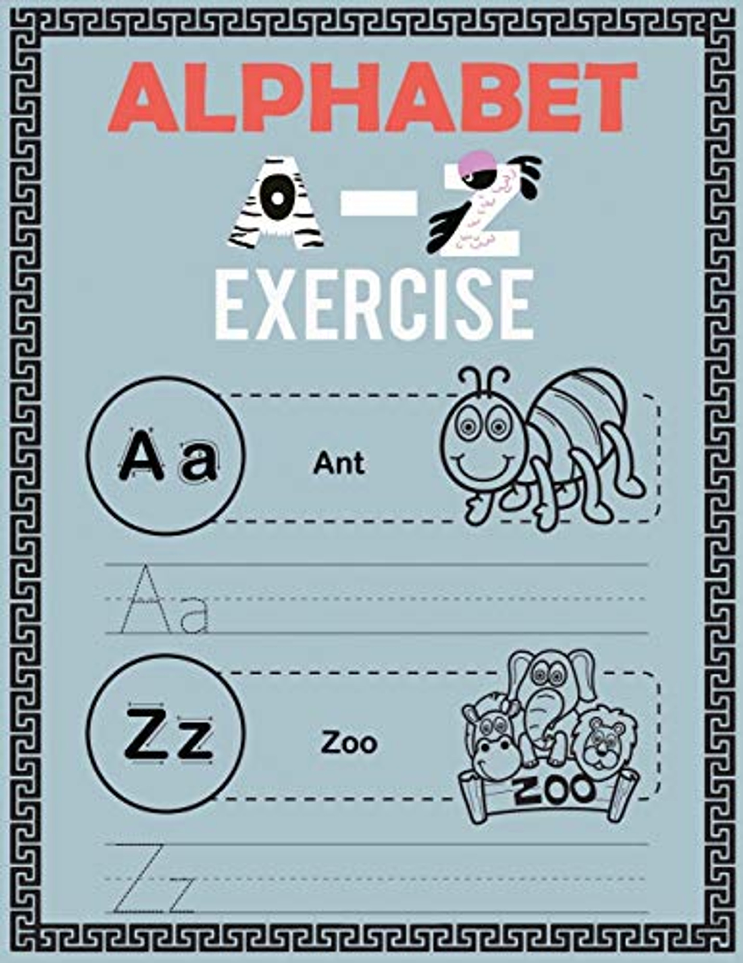 Alphabet a-z exercise with cartoon: Cartoon Pictures alphabet letters ...
