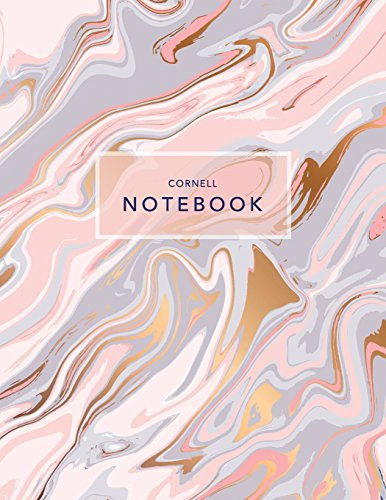 Cornell Notebook: Pink Marble | 120 White Pages 8.5X11" | Note Taking ...