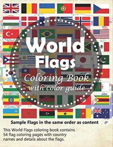 world flags coloring book