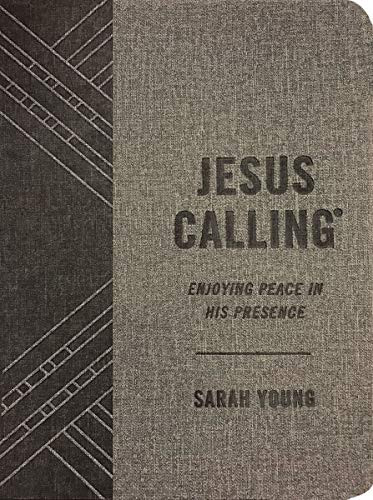 Jesus Calling, Textured Gray Leathersoft, With Full Scriptures ...