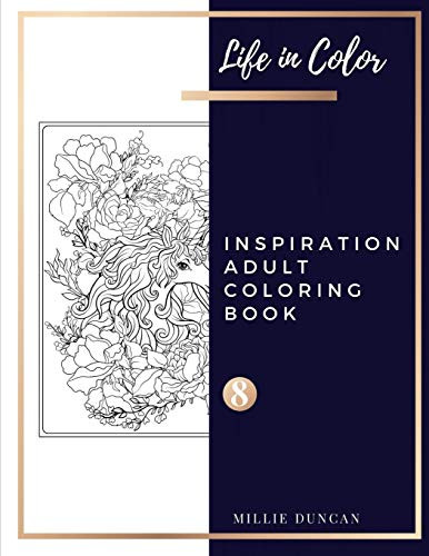 Inspiration Adult Coloring Book (Book 8): Inspiration Coloring Book For ...