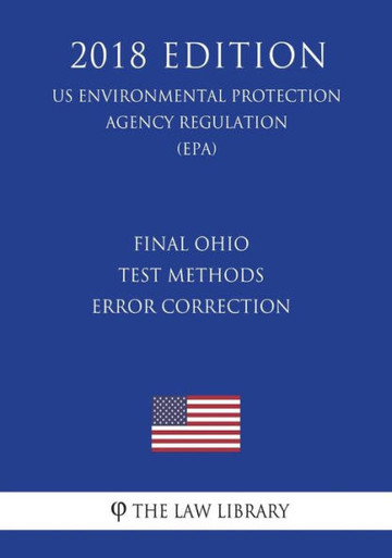 Final Ohio Test Methods Error Correction (US Environmental Protection ...