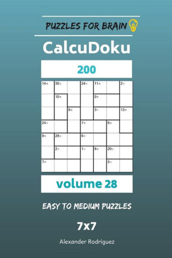 Puzzles For Brain - Calcudoku 200 Easy To Medium Puzzles 7X7 ...