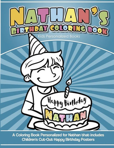 Nathan'S Birthday Coloring Book Kids Personalized Books : A Coloring ...