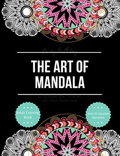 The Art of Mandala: Adult Coloring Book With 50 Detailed Mandalas ...