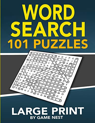 Word Search 101 Puzzles Large Print: Fun & Challenging Puzzle Games for ...